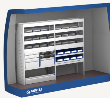 Gentili Infinity Fahrzeugeinrichtung aus Aluminium für Transporter ...