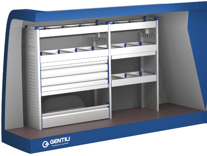 Gentili Infinity Fahrzeugeinrichtung aus Aluminium für Transporter ...