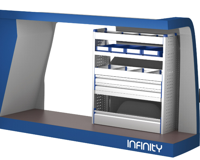 Gentili Infinity Fahrzeugeinrichtung aus Aluminium für Transporter ...