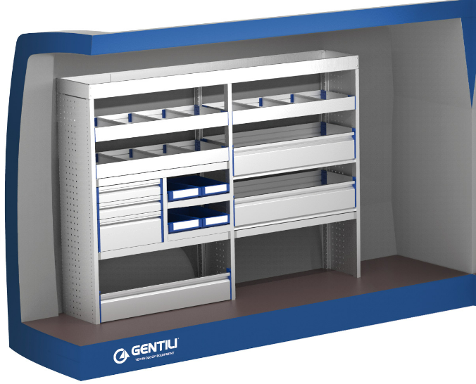 Gentili Infinity Fahrzeugeinrichtung aus Aluminium für Transporter ...