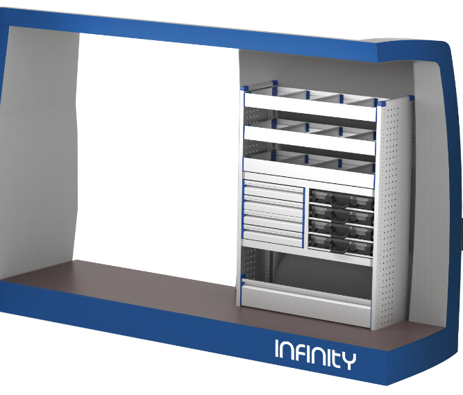 Gentili Infinity Fahrzeugeinrichtung aus Aluminium für Transporter ...